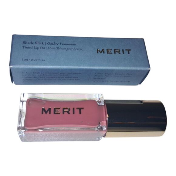Merit | Makeup | Meritshade Slick Tinted Lip Oil Shade Pink Beet Full ...